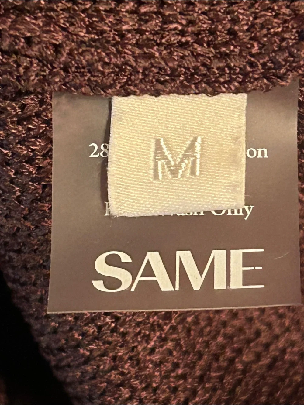 Same | Sweaters | Same Ruffle Hem Sweater Brown | Poshmark